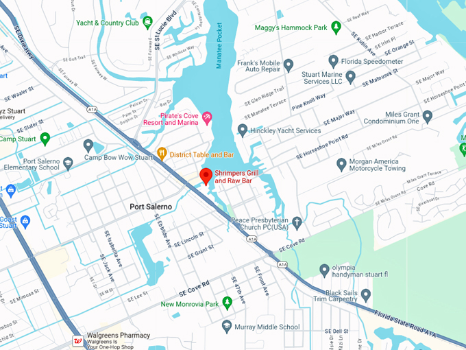 shrimpers grill and raw bar 10 map