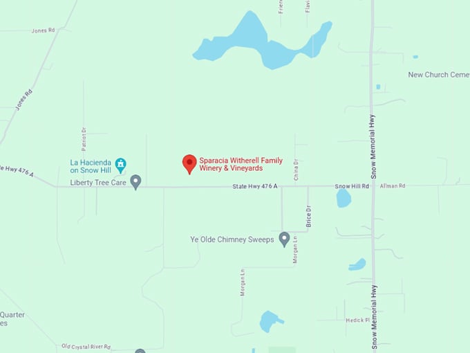 Sparacia Witherell Family Winery & Vineyards 10 Map