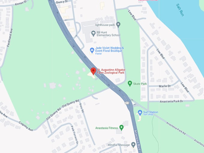 st. augustine alligator farm zoological park 10 map