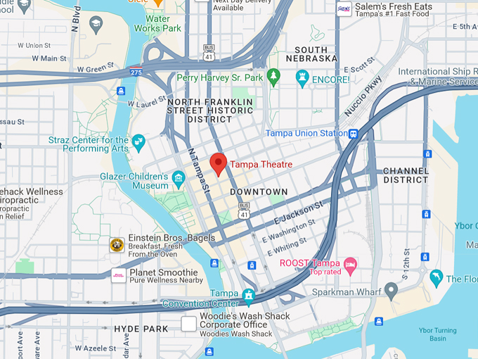 tampa theatre 10 map