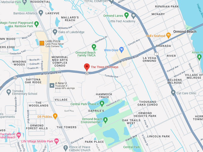 three chimneys historical site 10 map