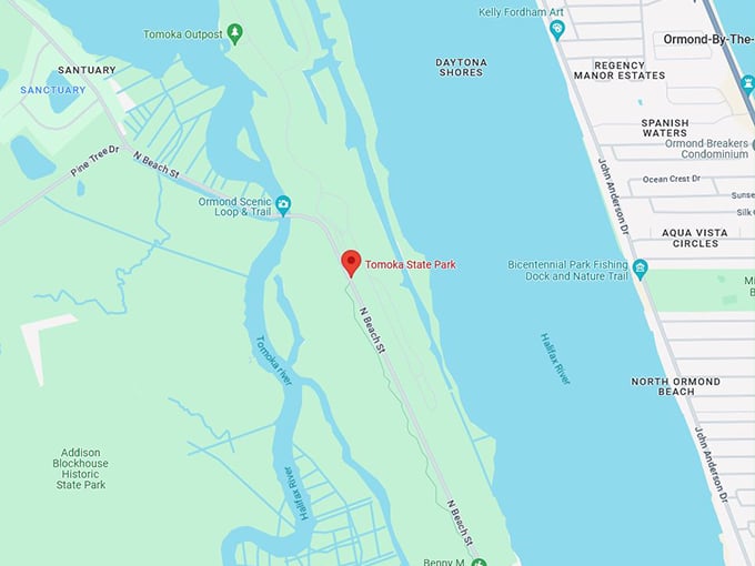 tomoka state park 10 map