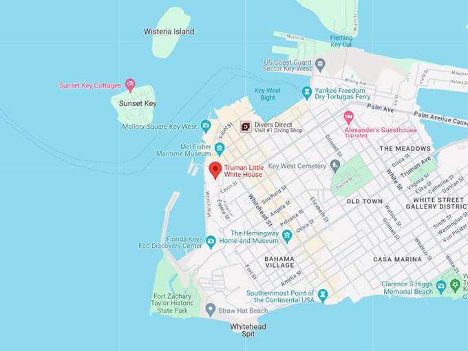 trumans little white house 10 map