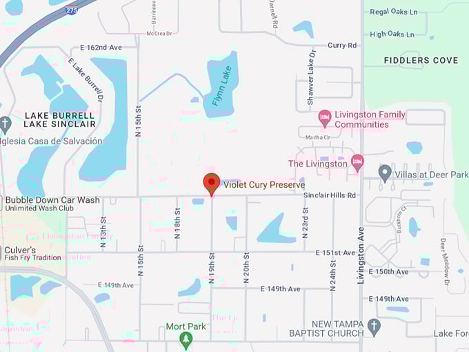 violet cury nature preserve 10 map