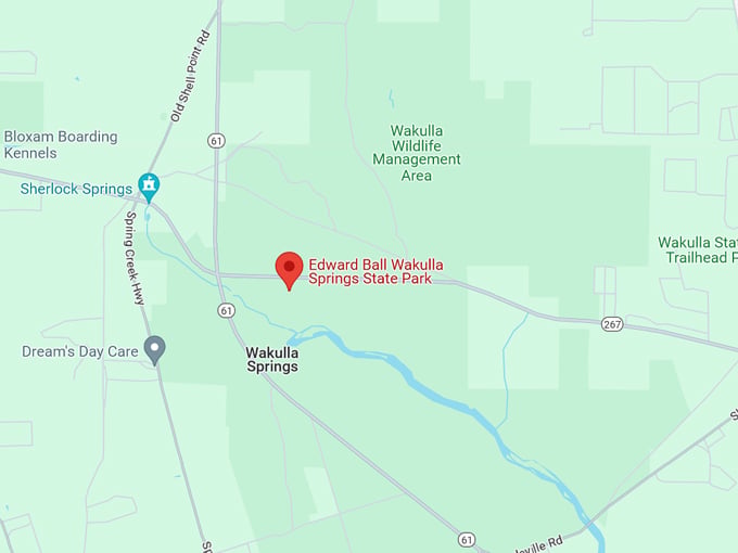 wakulla springs 10 map