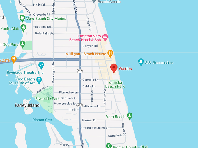 waldos restaurant 10 map