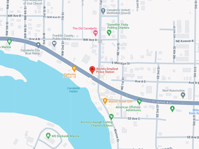 worlds smallest police station 10 map