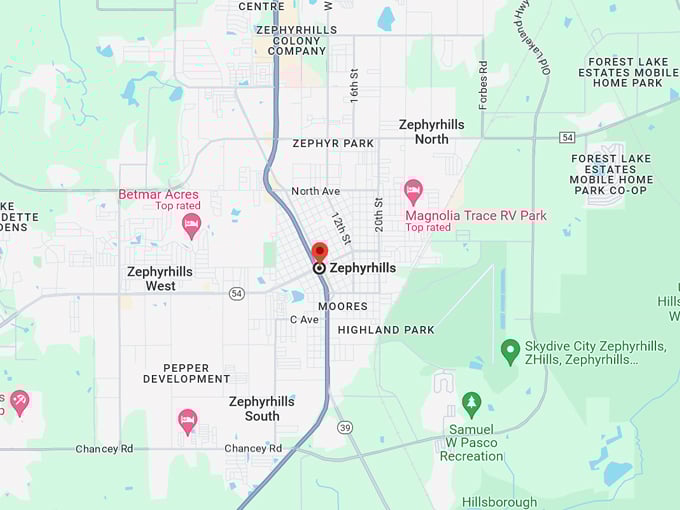zephyrhills 10 map