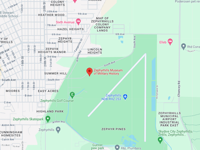 zephyrhills museum of military history 10 map