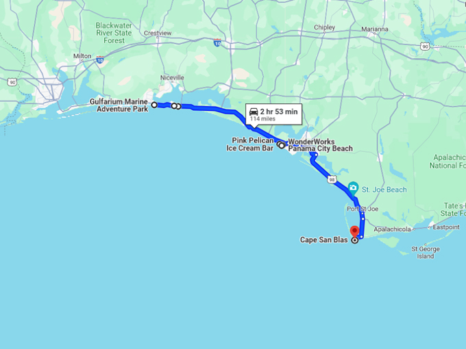 florida attractions eateries roadtrip 10 map