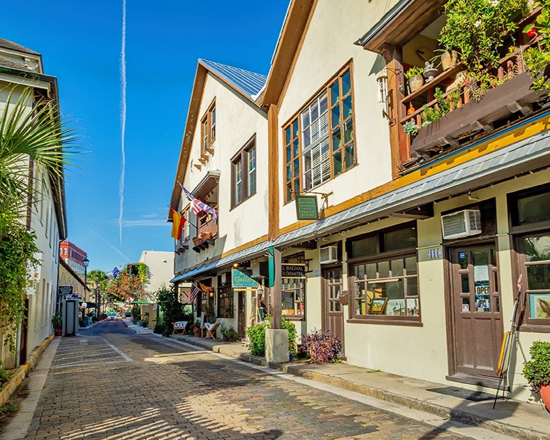 Those butter-yellow buildings and coral-pink facades aren't trying to look historic&mdash;they actually are, creating one of America's most authentically European streetscapes without requiring a transatlantic flight.