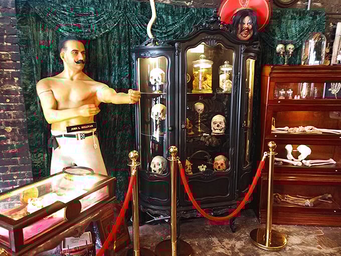 The green-framed entrance to Dysfunctional Grace Art Co beckons like a portal to another dimension where weird is the new normal.