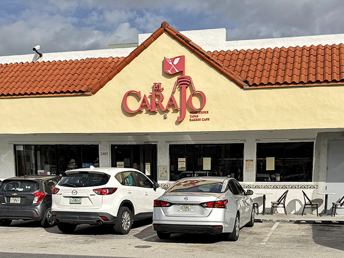 El Carajo's exterior might fool you &ndash; this unassuming storefront in a gas station complex houses Miami's most surprising Spanish culinary treasure.