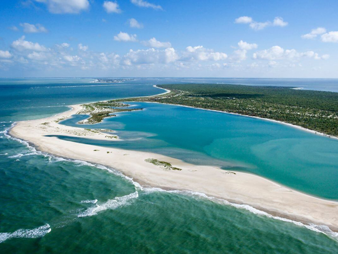 Cayo Costa's pristine shoreline stretches for miles, a rare undeveloped gem along Florida's Gulf Coast where turquoise waters meet powdery white sand.