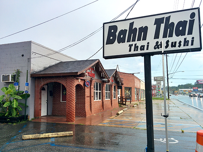 A charming brick building houses Bahn Thai, where culinary magic happens daily. Don't let the modest exterior fool you!