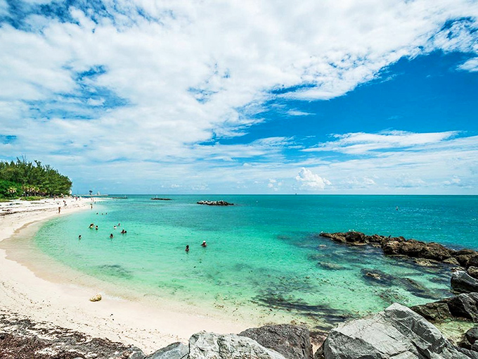 Fort Zachary Taylor's pristine shoreline stretches like nature's welcome mat, inviting visitors to leave footprints and take memories.