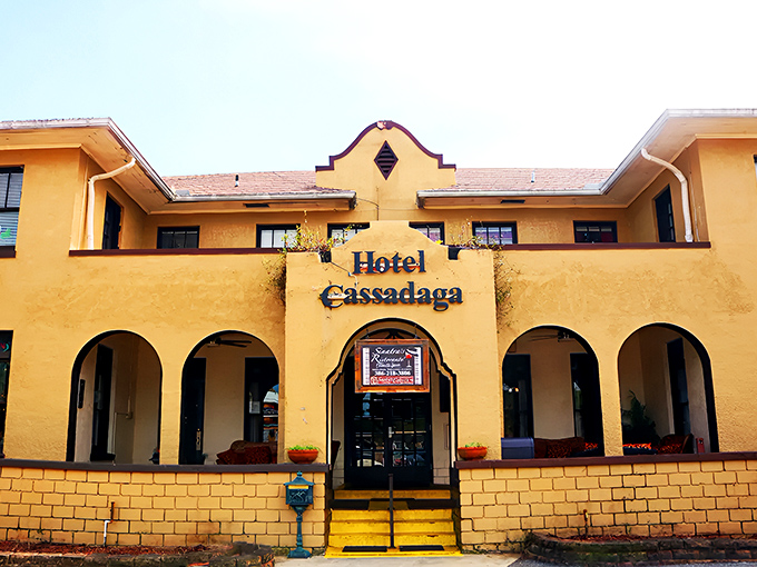The mustard-yellow facade of this historic spiritualist haven beckons the brave and curious alike. Those arches aren't just architectural features&mdash;they're portals to another dimension.