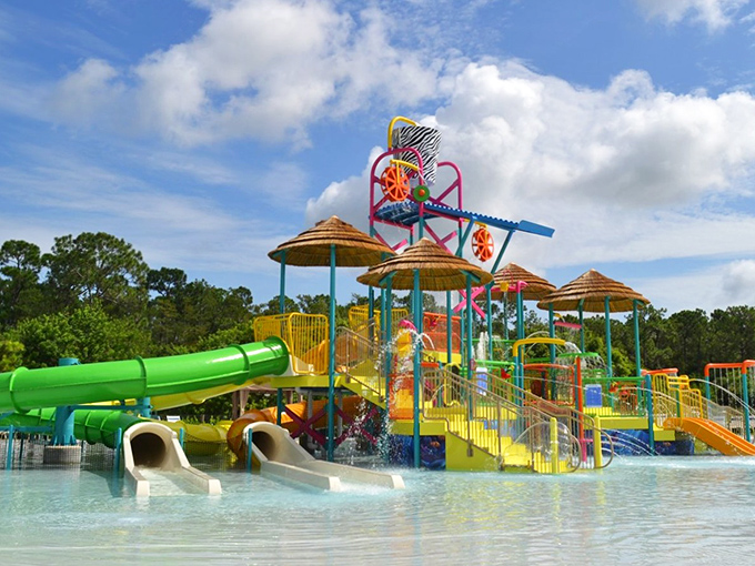Splash into safari adventures at Lion Country Safari's vibrant water park, where wild animals and water slides create Florida's most unique cooling experience.