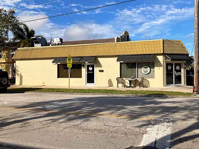 The unassuming yellow exterior hides one of Vero Beach's best-kept culinary secrets, proving you can't judge a taco joint by its corrugated metal awning.