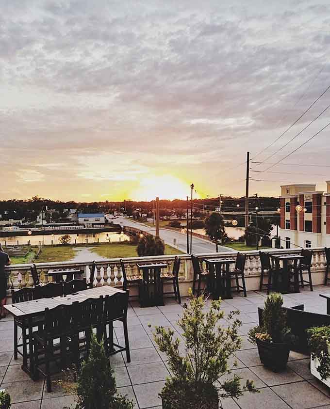 San Sebastian Winery's exterior blends seamlessly with St. Augustine's historic charm, like a European postcard decided to vacation in Florida permanently.