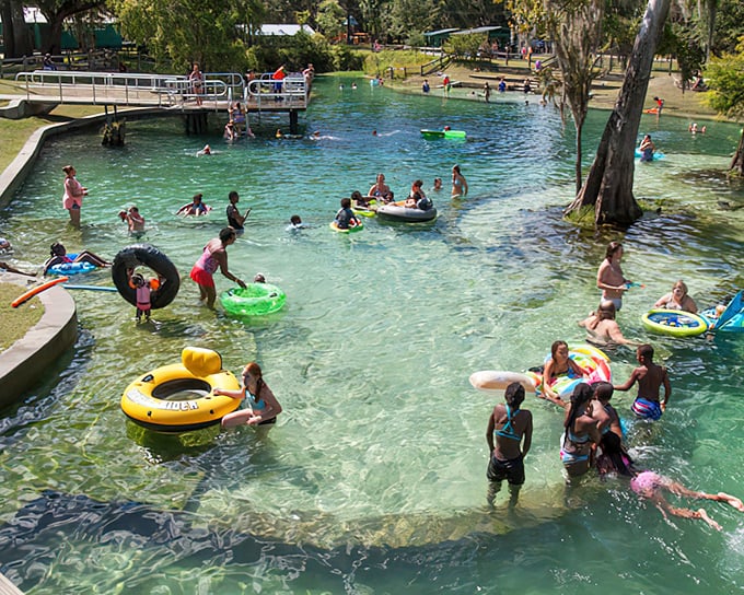 Nature's swimming pool: Hart Springs Park offers crystal-clear waters that make your neighbor's backyard pool look like a puddle.