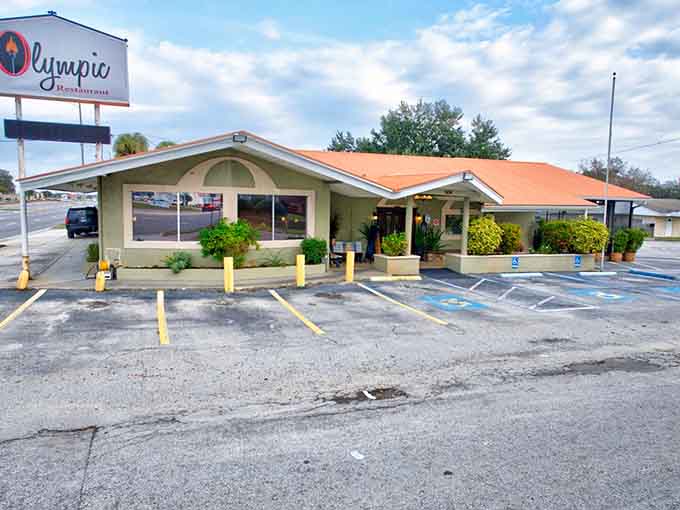 The unassuming exterior hides Florida's Reuben royalty, proving you can't judge a sandwich shop by its parking lot.