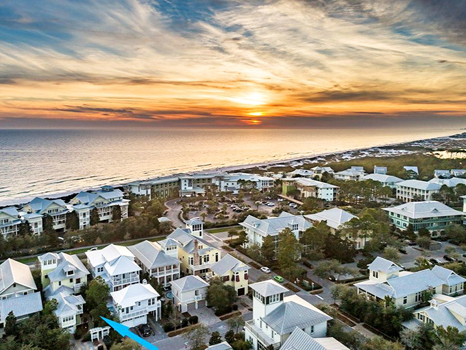 WaterColor, Florida: Where the town's name perfectly captures the dreamy blend of sea and sky that greets visitors to this Gulf Coast paradise.
