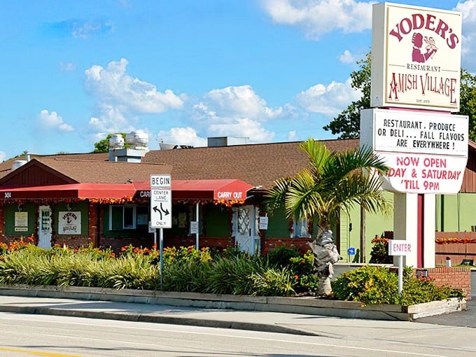 Visit Yoder's Restaurant & Amish Village in Sarasota for delicious home-cooked meals, fresh produce, and a warm, welcoming family atmosphere.