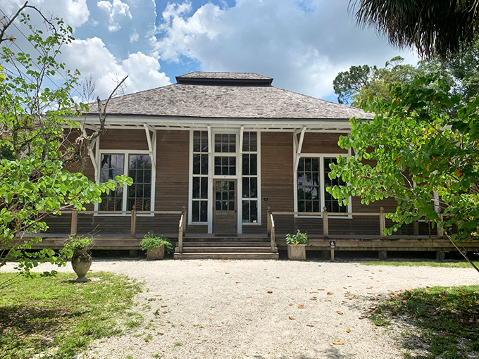 The Art Hall stands as testament that even those with unconventional cosmic beliefs appreciated good acoustics and cultural gatherings.