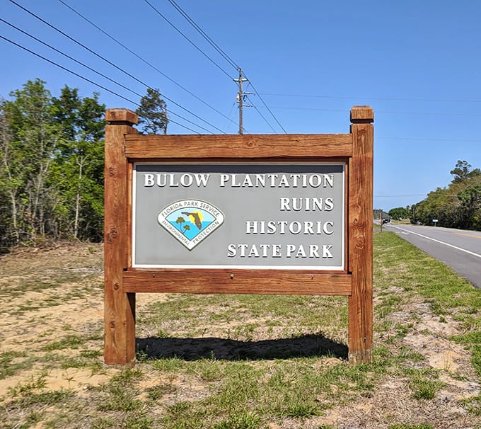 Signage: The unassuming entrance belies the historical treasures within, where Florida's complex past awaits curious explorers.