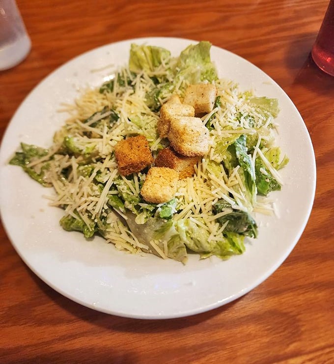 This isn't just any Caesar salad &ndash; it's the perfect fresh counterpoint to a table laden with rich seafood treasures.