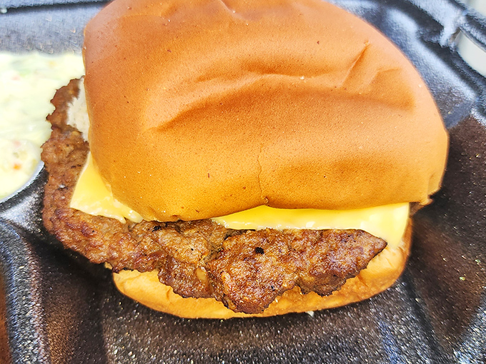 Sometimes simplicity wins the day &ndash; a juicy burger on a soft bun that doesn't need fancy toppings to make its delicious point.