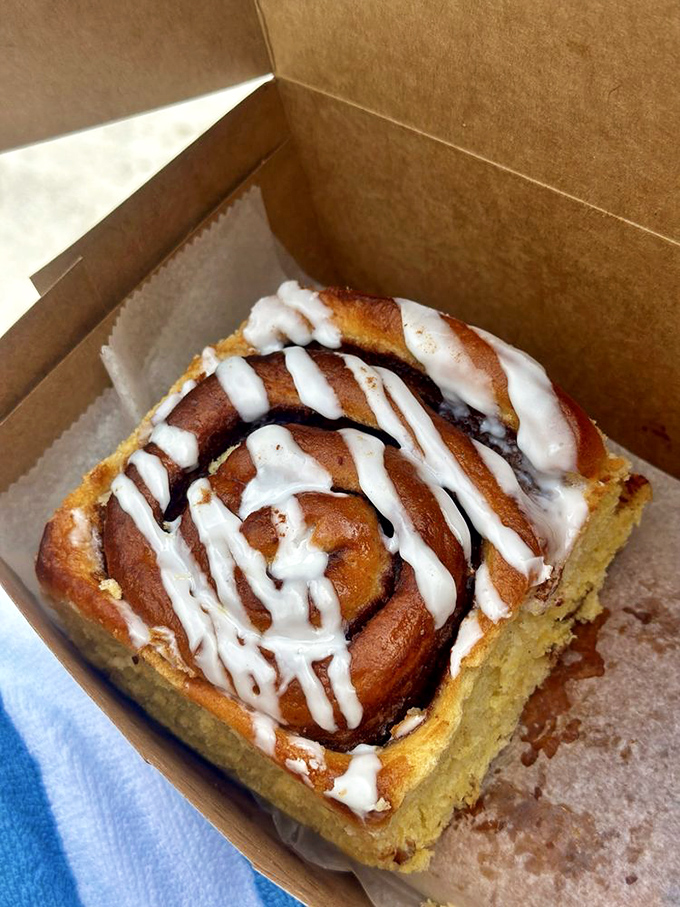 Swirls of cinnamon and sugar topped with creamy icing make this morning pastry worth setting an alarm for.