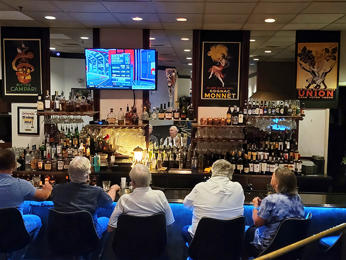 The restaurant hums with conversation as patrons lean into their meals &ndash; each table a private celebration of good food and better company.