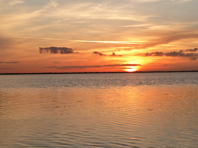 Florida sunsets like this are why people tolerate humidity, hurricanes, and palmetto bugs, a daily masterpiece painted across Sarasota Bay.