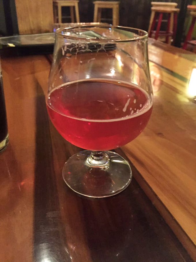 Ruby red brilliance in a glass &ndash; this fruit-infused creation proves that serious brewers aren't afraid to play with color and unexpected flavors.