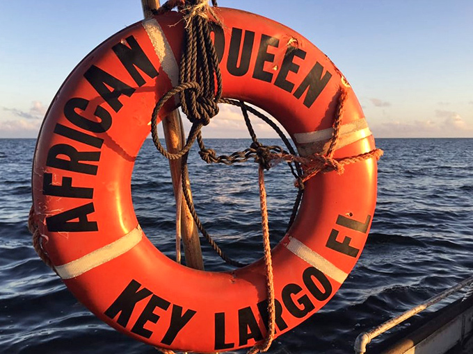 The iconic orange life preserver &ndash; part safety equipment, part photo opportunity, all authentic movie memorabilia you can actually touch.