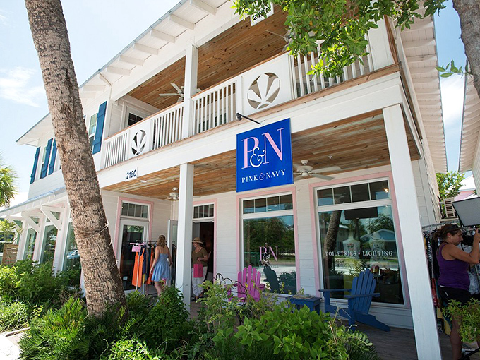 Pine & Navy boutique brings coastal chic to Pine Avenue, tempting visitors with treasures that somehow look better with a tan.
