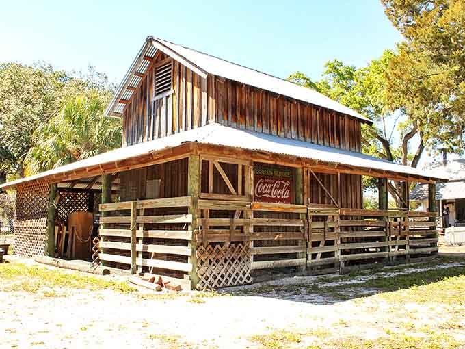 This weathered wooden barn tells tales of Florida's agricultural roots, when "farm-to-table" wasn't trendy&mdash;it was survival.