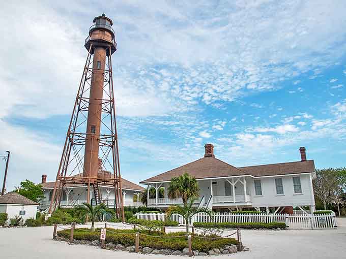 Sanibel Lighthouse: This 1884 iron sentinel has witnessed over a century of sunrises, standing tall despite hurricanes, tourists, and changing fashion trends.