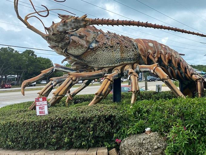 Side view (another view): Framed against Florida's blue skies, Betsy's silhouette creates an unmistakable landmark that's impossible to drive past without stopping.