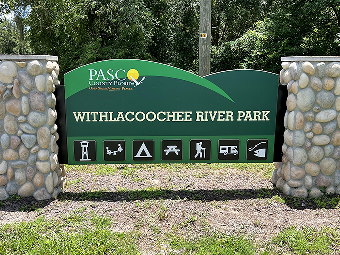The welcoming gateway to wilderness adventures, this sign marks the boundary between everyday life and the natural wonders waiting beyond.