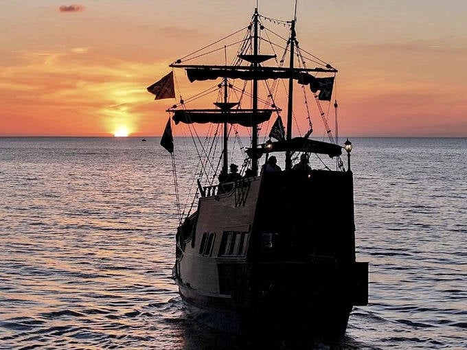 Sunset views that make you understand why pirates chose this lifestyle, minus the scurvy and questionable hygiene practices.