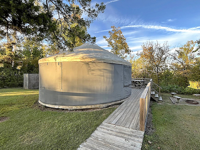 The park's yurt offers glamping before glamping was cool &ndash; circular luxury that makes tent-dwellers and cabin-lovers equally jealous.