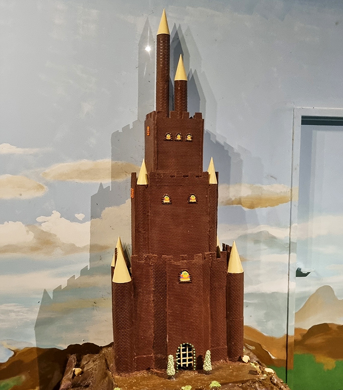 This chocolate castle wouldn't survive long in a fairy tale &ndash; visitors would nibble away the turrets before the princess could be rescued.