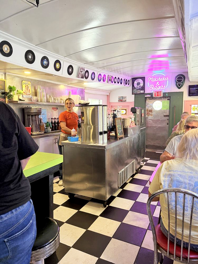 Where the magic happens &ndash; the diner's counter is command central for all your comfort food cravings.