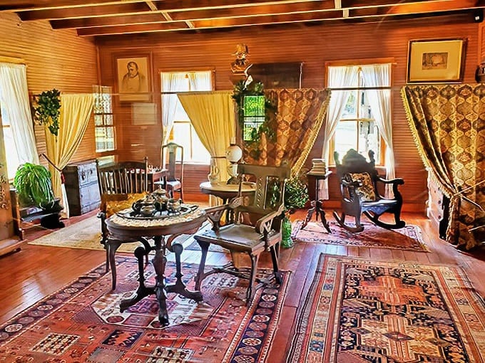 Step into a time capsule where Victorian sensibilities meet utopian ideals, with period furnishings that tell stories of daily life.