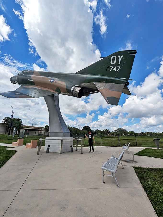 So this is what standing next to a supersonic fighter jet looks like on my dating profile.