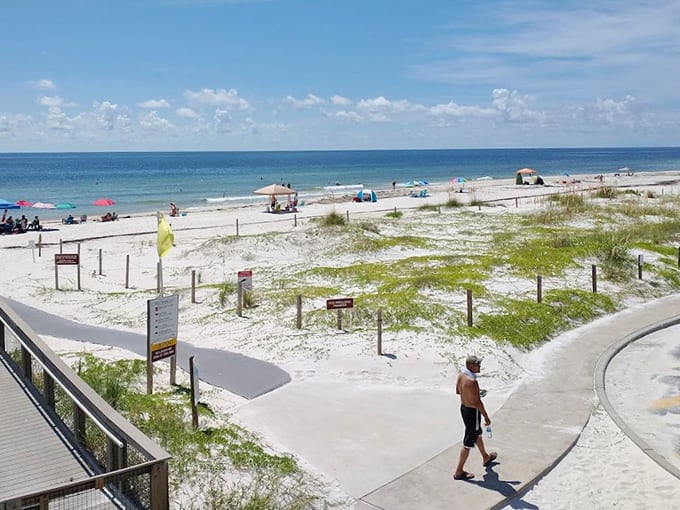 When the sand is this white and the water is this clear, you understand why people call Florida paradise.