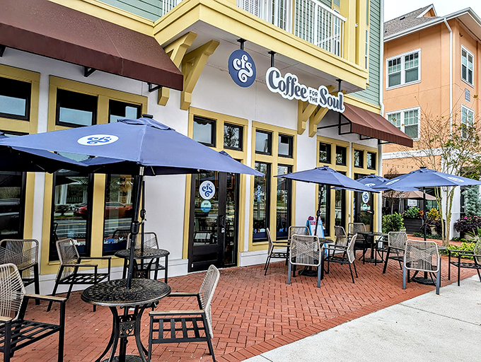 Coffee For The Soul serves up caffeine with a side of people-watching&mdash;the perfect combination for those who enjoy judging strangers' beverage choices.